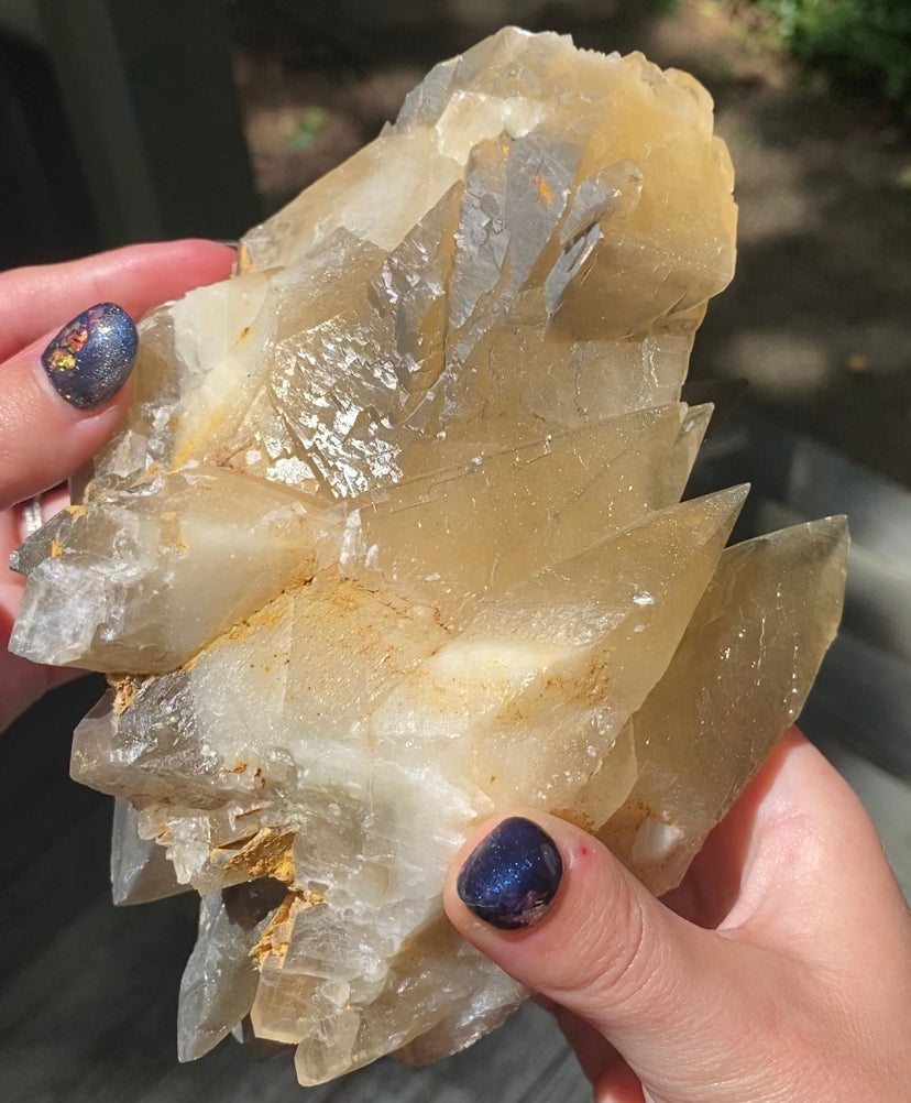 Dog Tooth Calcite Gemini and the Wolf Violet Taylor